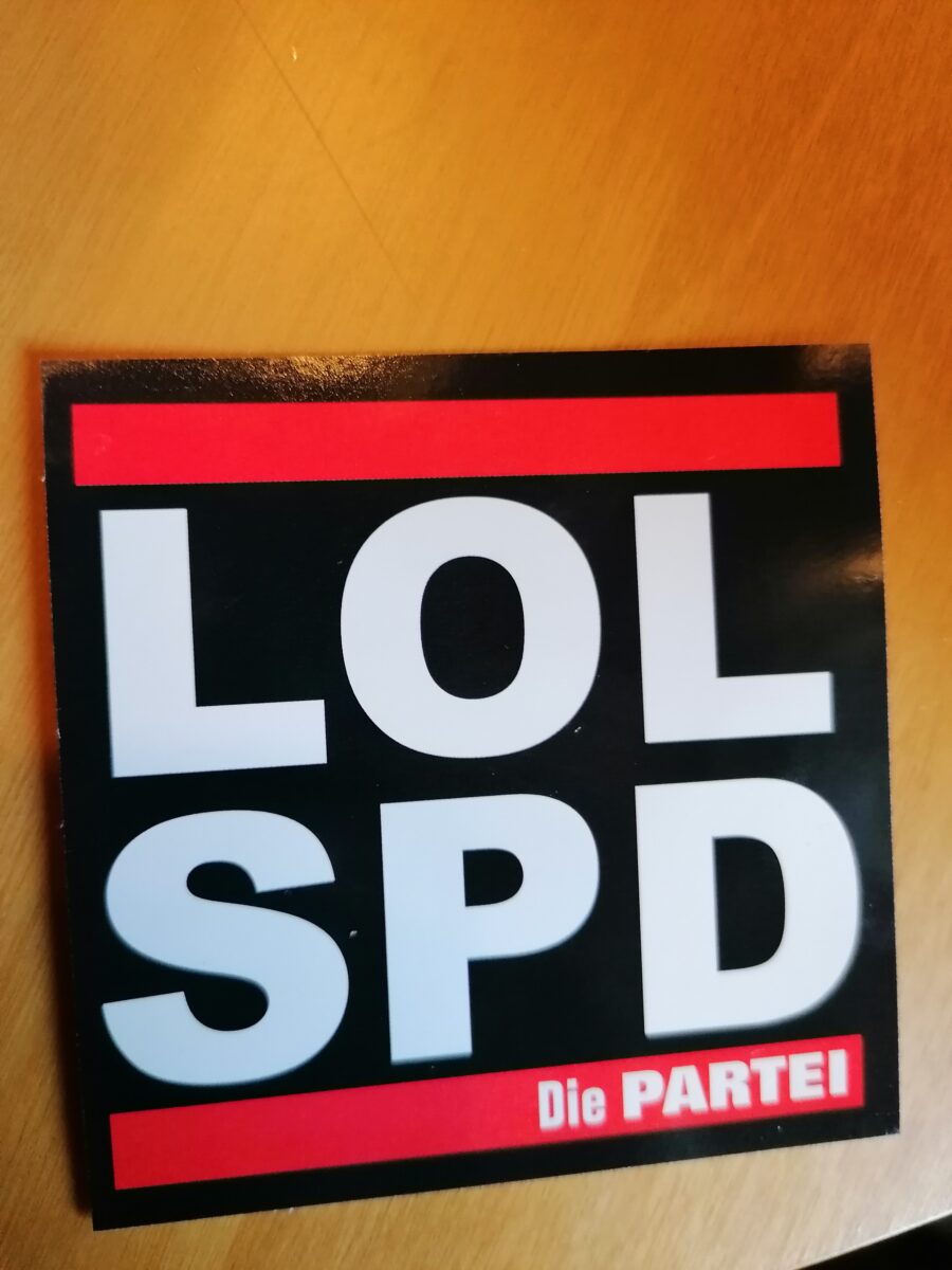 10 x LOL sPD - Der Aufkleber | Shop | Die PARTEI Dortmund